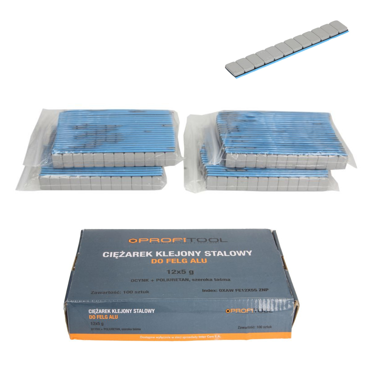 Kleebitav tasakaal hõbedane 12x5g tsingitud 100tk — Mototron OÜ ...